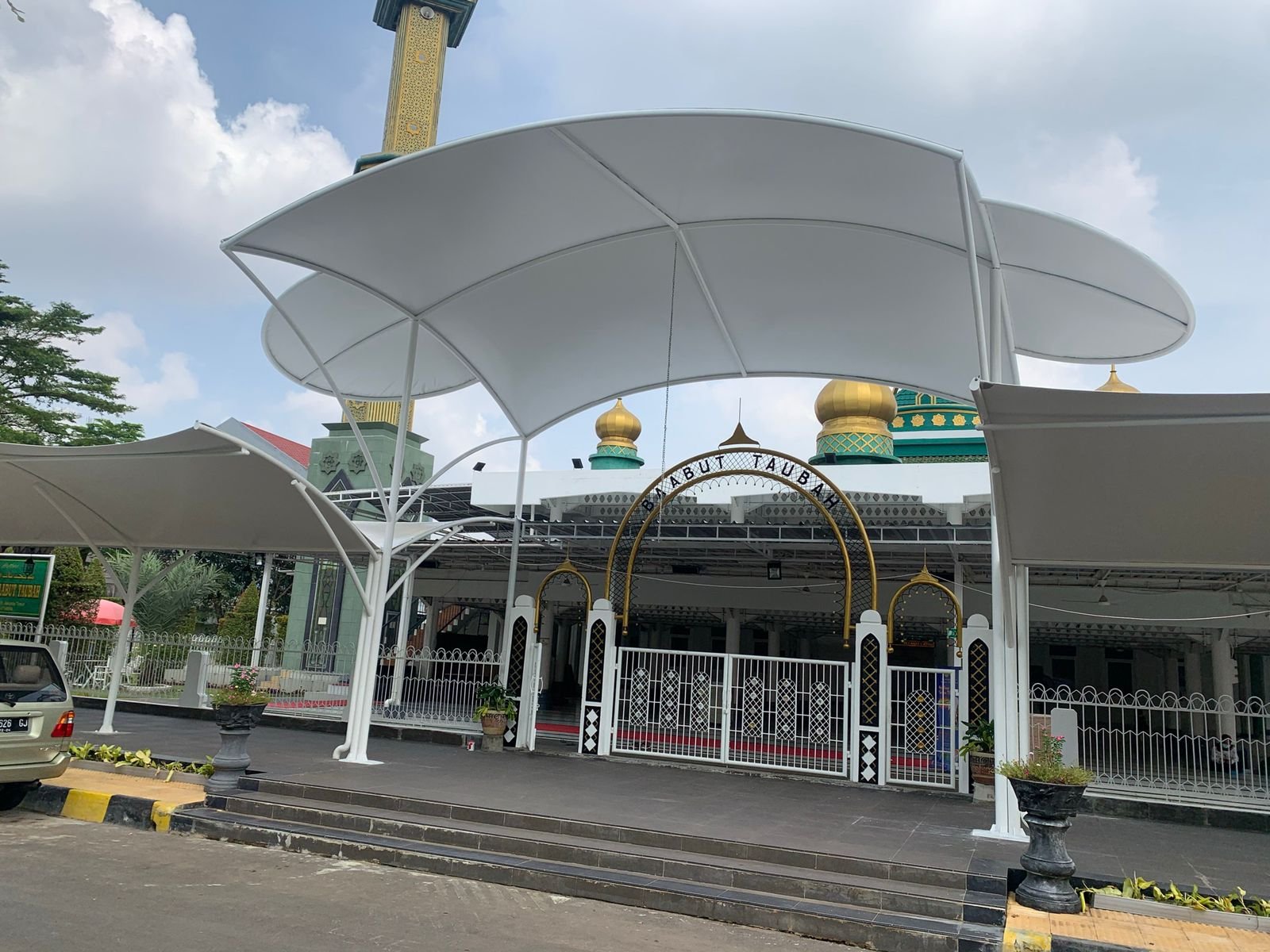 Atap Membrane Masjid - | Estetis, Kokoh, dan Fungsional